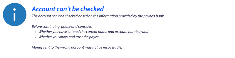 Confirmation of Payee